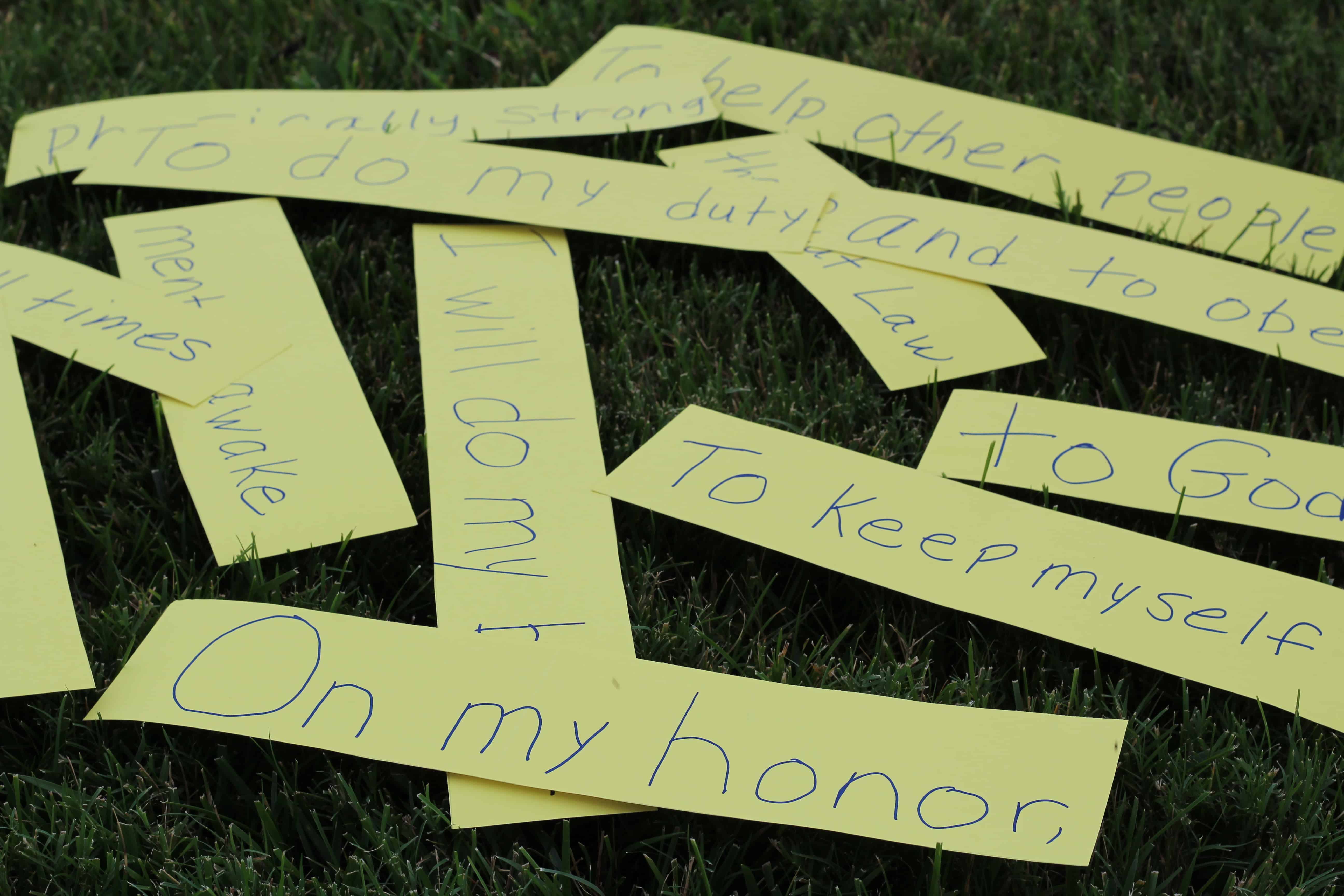 Cub Scout Activities: Promise Puzzle Game