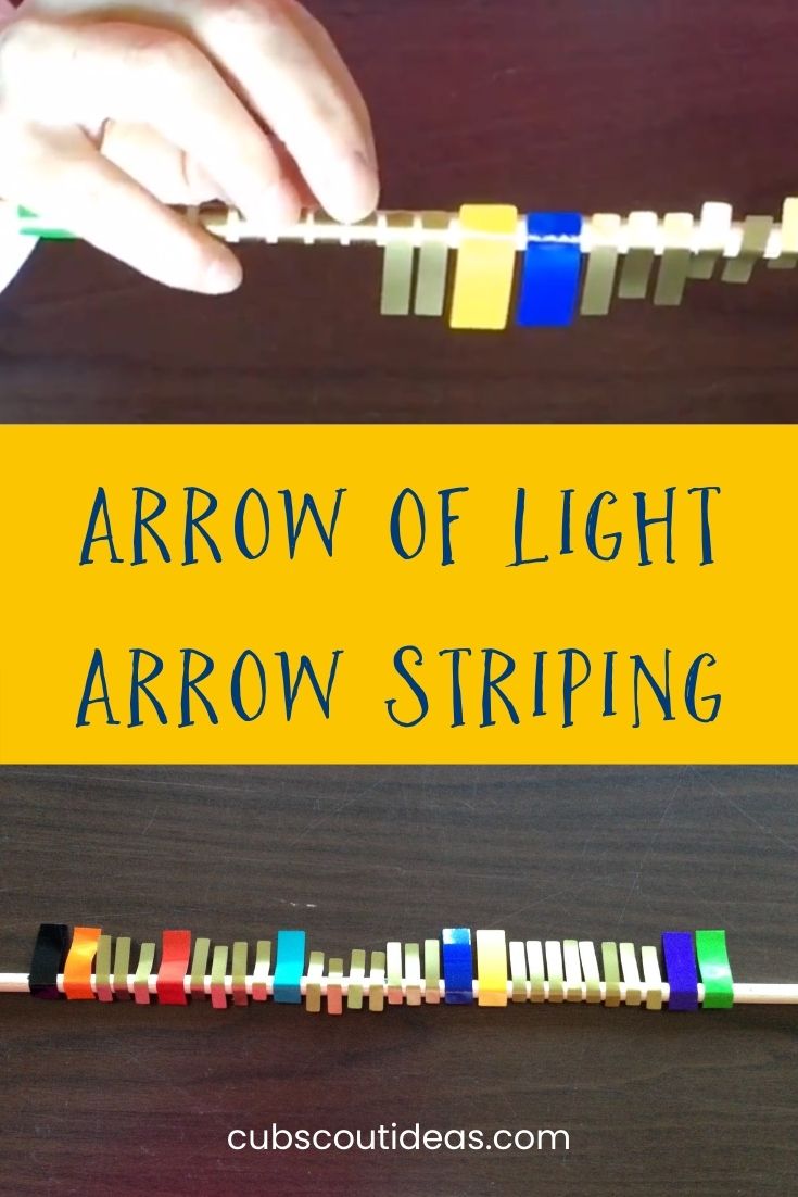 How to Add Stripes to Arrow of Light Arrows » Cub Scout Ideas