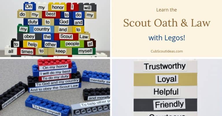 How to Easily Learn the Scout Oath and Law with Legos » Cub Scout Ideas