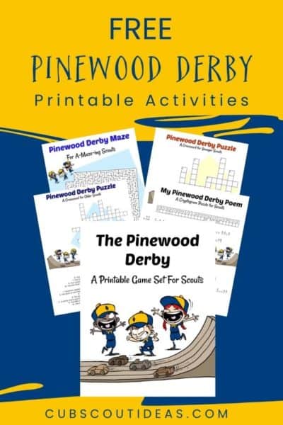 4 Fun and Free Pinewood Derby Printable Activities » Cub Scout Ideas