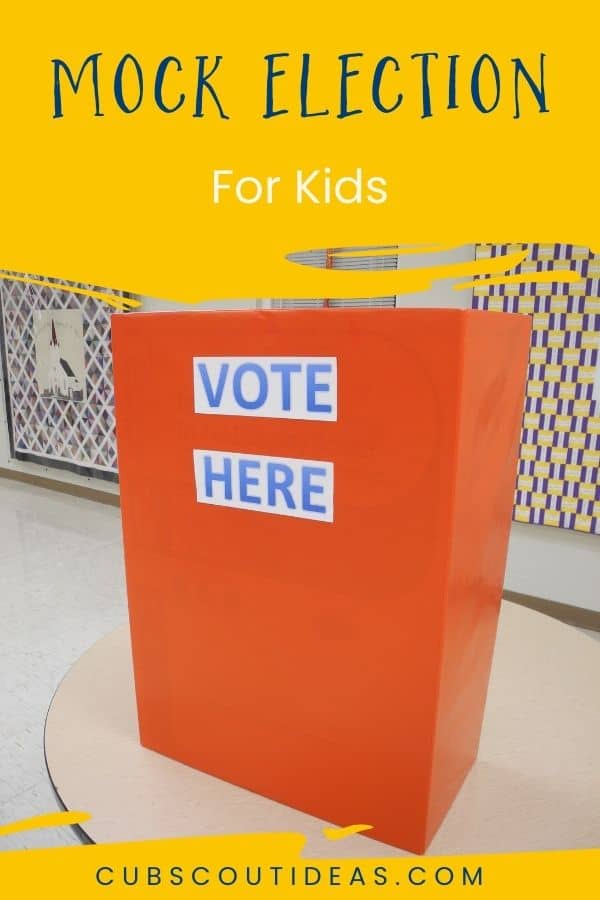 How to Hold a Mock Election {Game} » Cub Scout Ideas